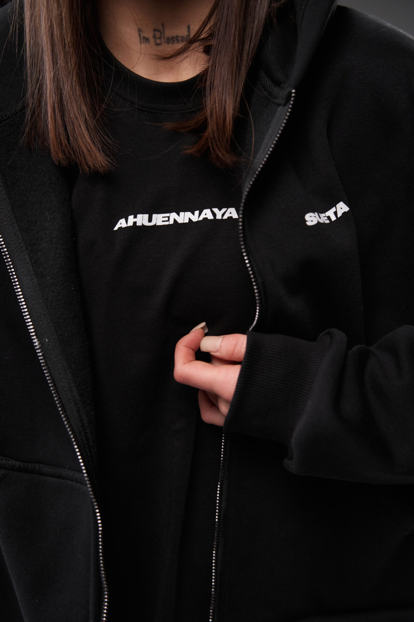 зіп худі SUETA original black | Sueta